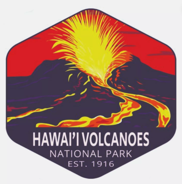 Hawaii Volcanoes National Park Sticker Hawaii National Park Decal ...