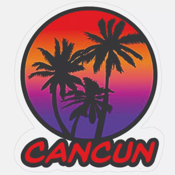 Cancun Mexico Sticker Decal – Lakeside Graphics