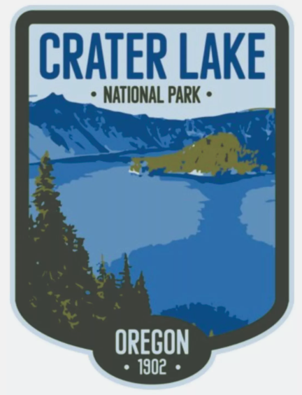 Crater Lake National Park Sticker Oregon National Park Decal – Lakeside ...