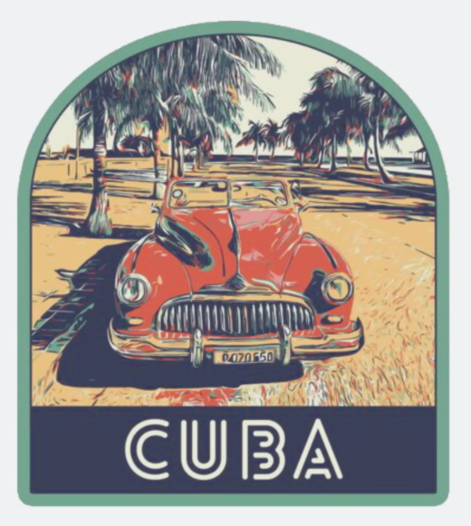 Cuba Sticker Decal Bumper Sticker – Lakeside Graphics