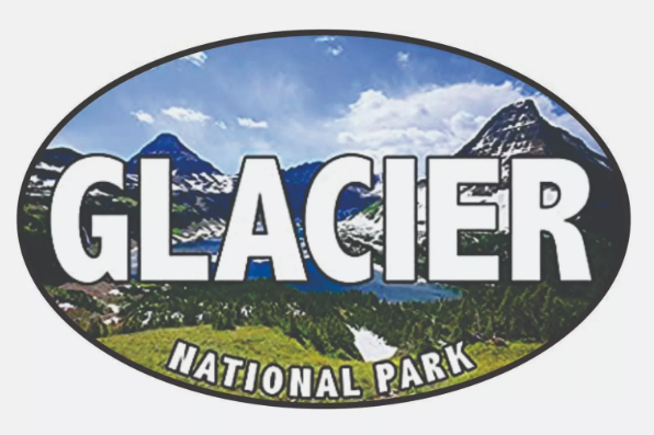 Glacier National Park Sticker Montana National Park Decal – Lakeside ...