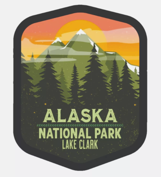 Lake Clark National Park Sticker Alaska National Park Decal – Lakeside ...
