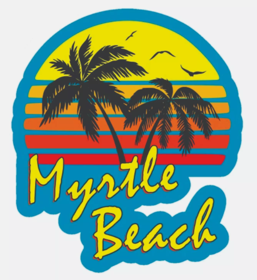 Myrtle Beach Sticker Decal – Lakeside Graphics