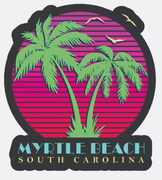 Myrtle Beach Sticker Decal – Lakeside Graphics
