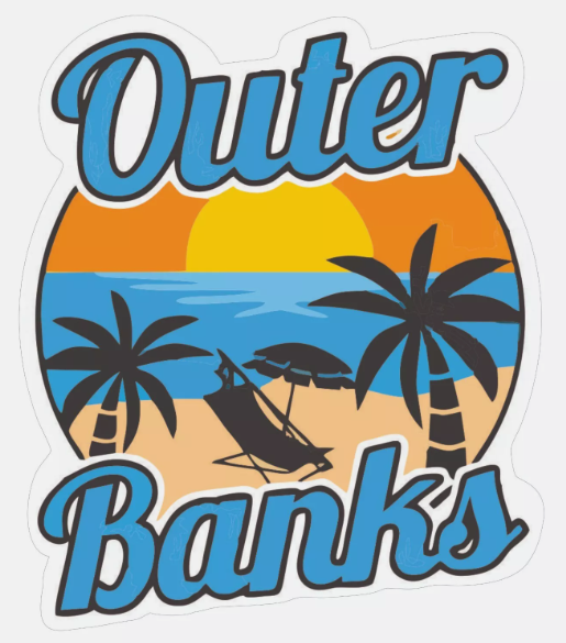 Outer Banks North Carolina Sticker Decal – Lakeside Graphics