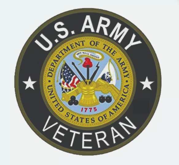 US Army Veteran Emblem Decal – Lakeside Graphics