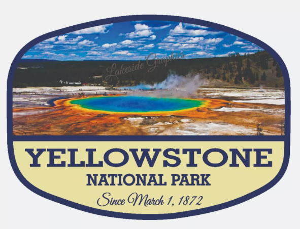 Yellowstone National Park Sticker National Park Decal – Lakeside Graphics